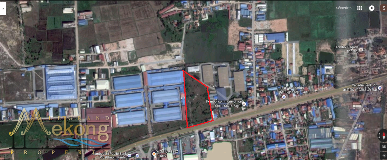 1.8 hectares Land FOR SALE (National 4) 400$/Sqm | Le Grand Mekong Property